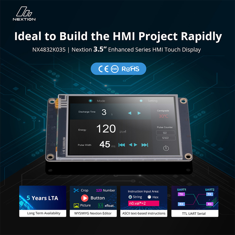 Nextion HMI Displays - touchscreen solutions for IoT projects