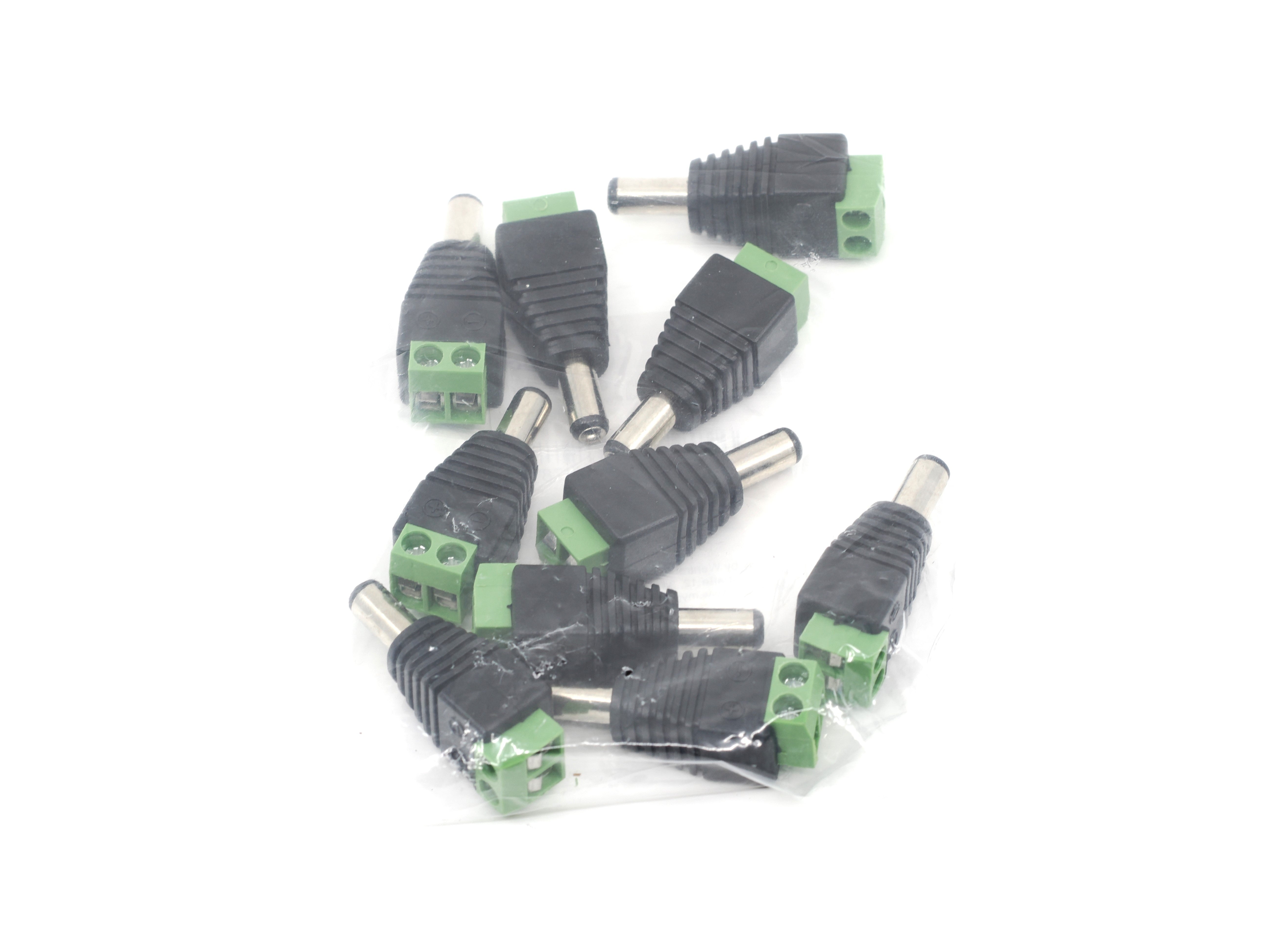 Terminal Block 2-pin > DC-Stecker (5,50 x 2,10 mm) (10er Pack)