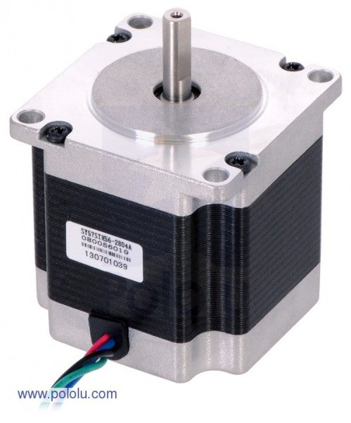 Stepper Motor: Bipolar, 200 Steps/Rev, 57x56mm, 2.5V, 2.8 A/Phase